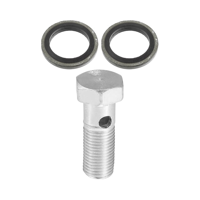 1 Set Car Brake Line Fitting Adapter 1.54" Length M12x1.25 Brake Line ...