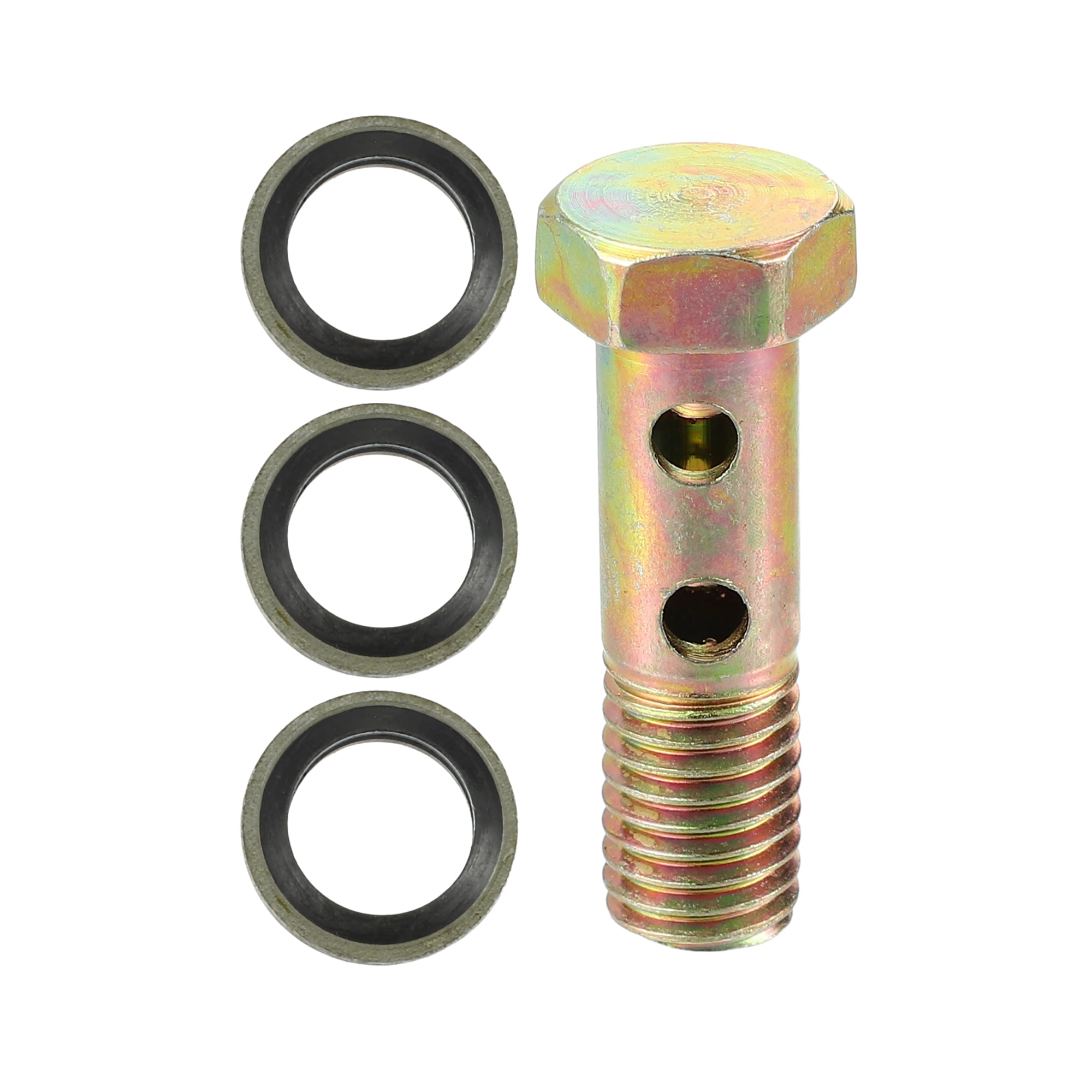 1 Set Car Double Banjo Bolt M10x1.5 Length 38mm Metric Thread Turbo ...