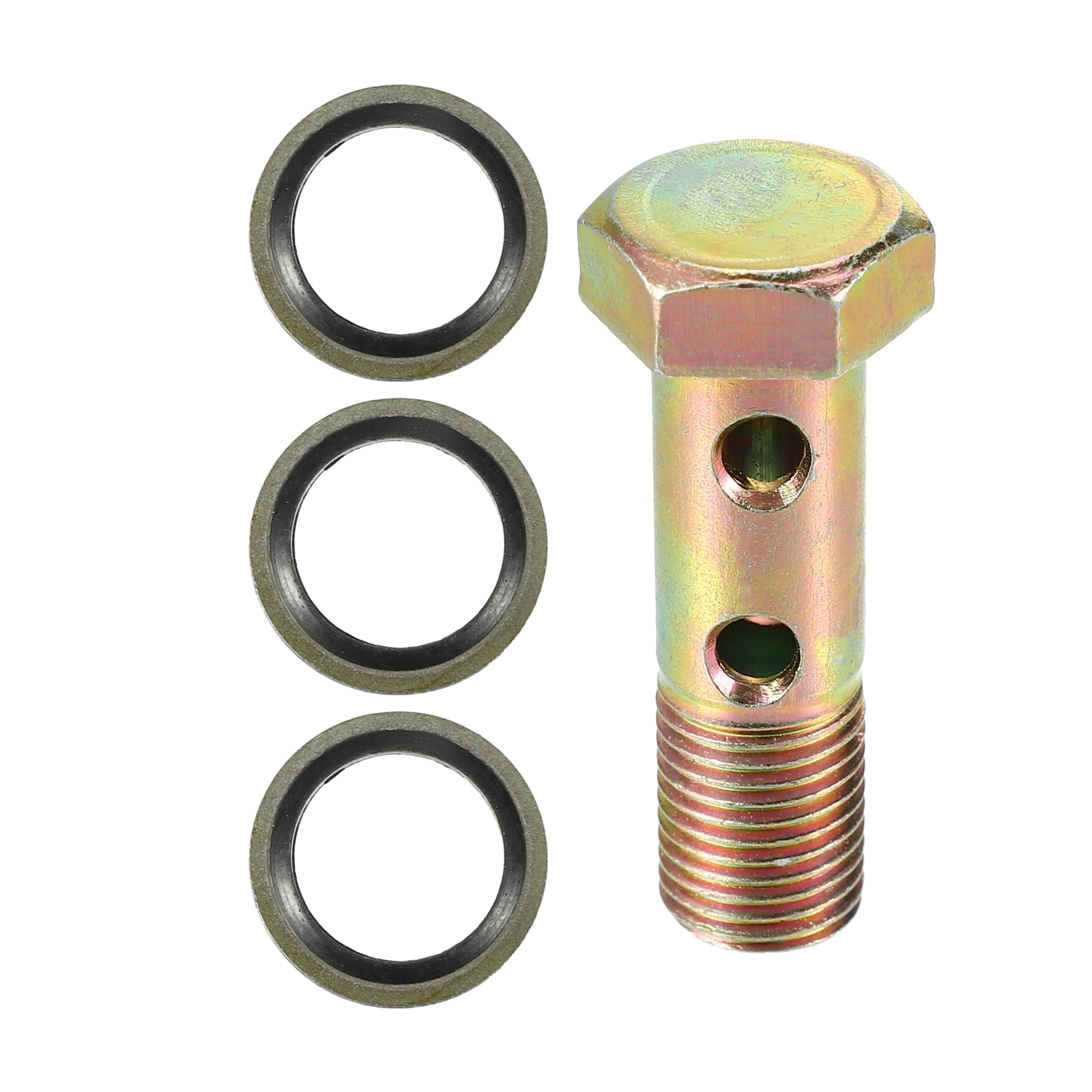 1 Set Car Double Banjo Bolt M12x1.25 45mm Metric Thread Turbo Brake ...