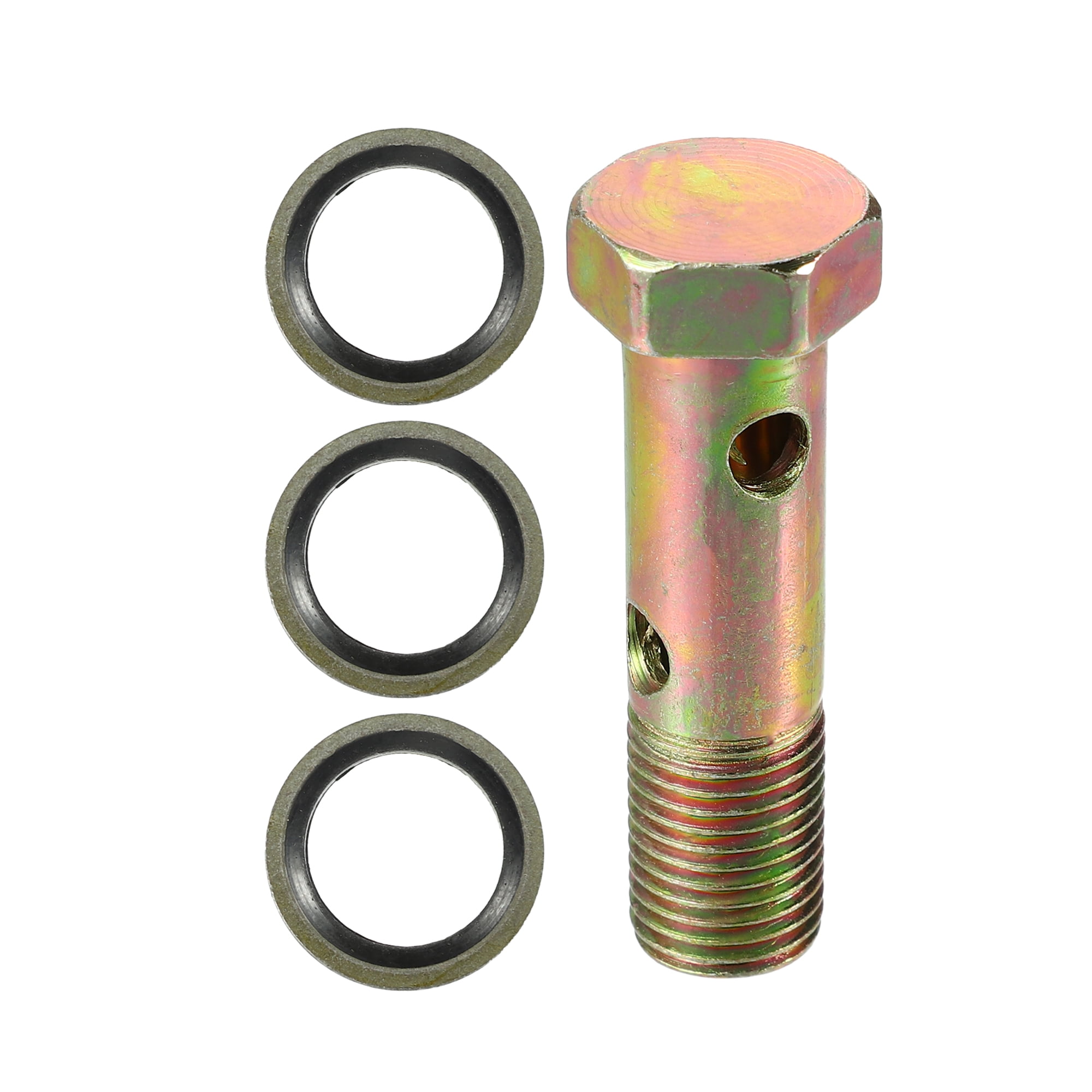 1 Set Car Double Banjo Bolt M14x1.5 Length 57mm Metric Thread Turbo ...