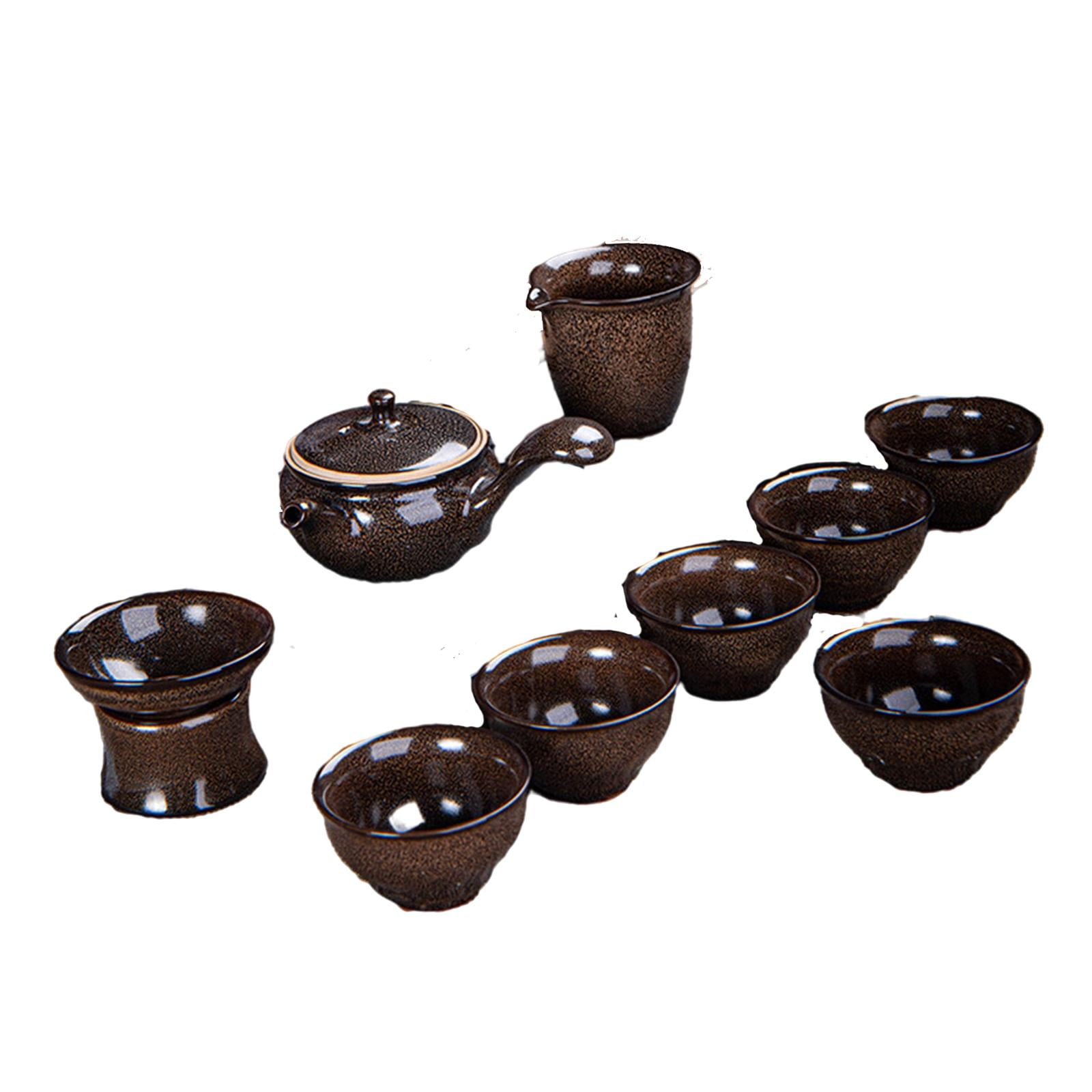 1 Set Ceramic Handcrafted Teapot Japanese Teaware 6 Cups Traditional ...