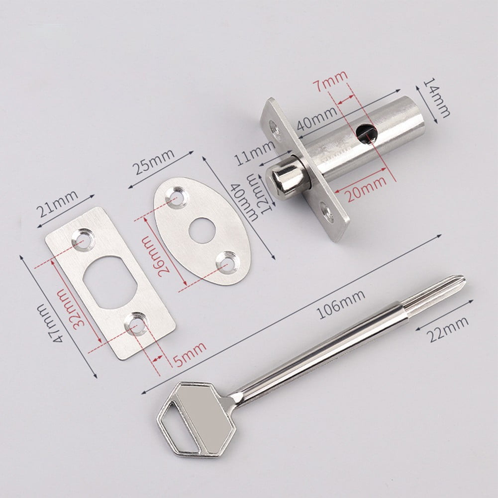 1 Set Channel Lock Tube Well Lock Access Hole Invisible Door Locks ...
