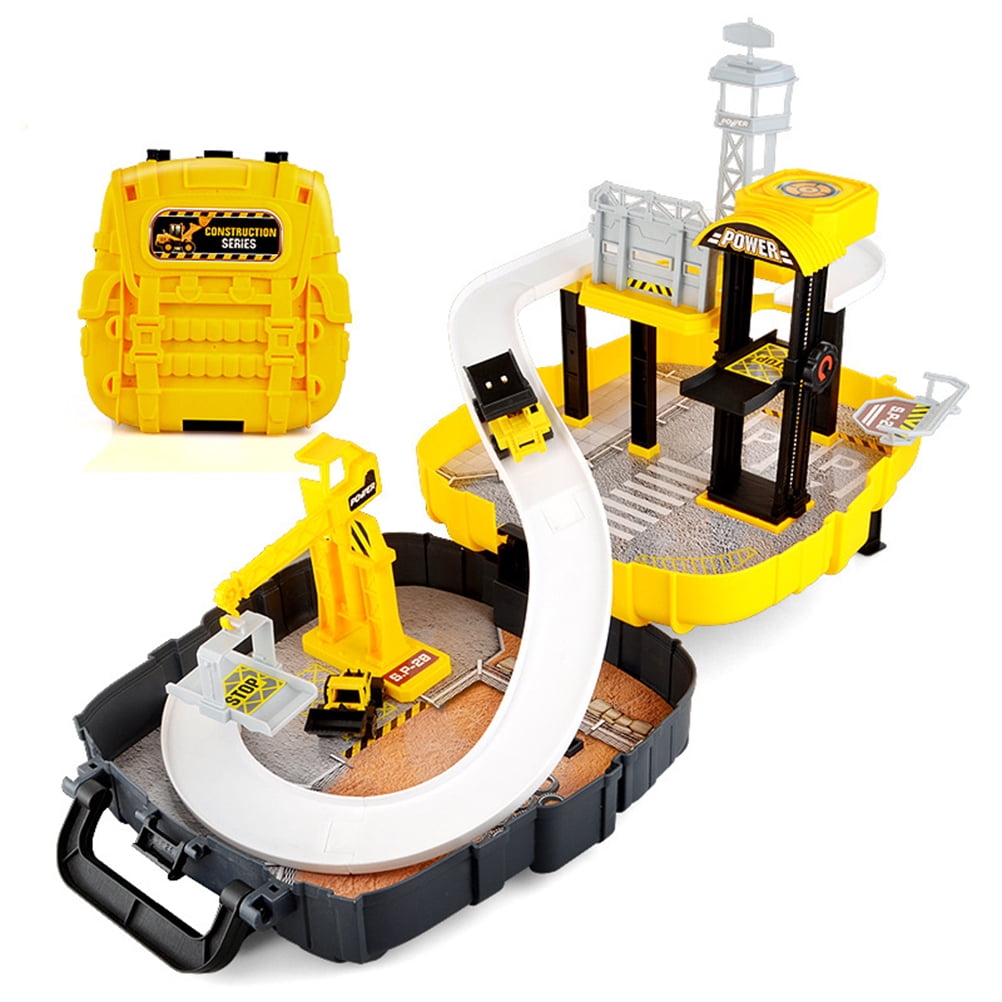 1 Set Children Assembled Track Toy Backpack Model Set Toy Simulation ...