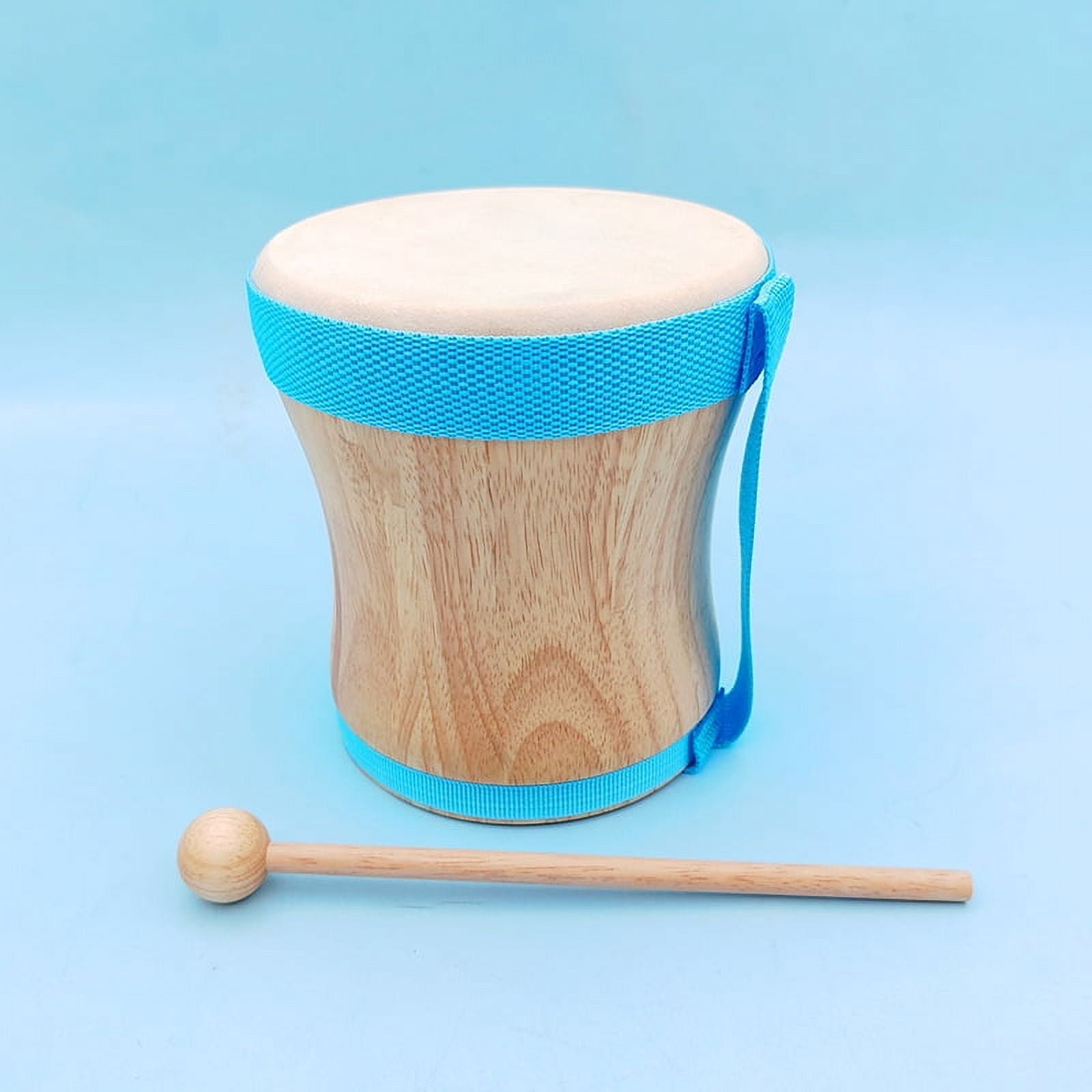 1 Set Children's Percussion Drum Wooden Hand Drum with Stick Orff ...