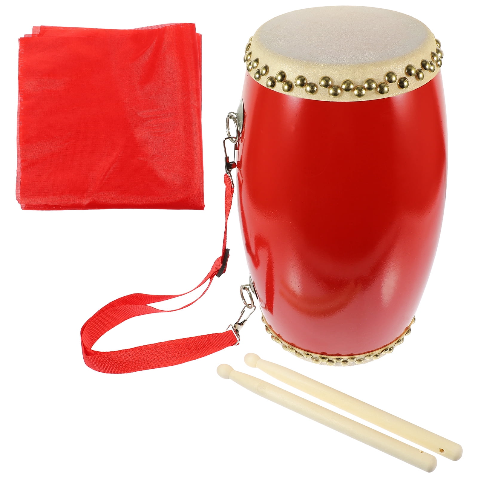 1 Set Durable Traditional Waist Drum with Cowhide for Performance Hand ...