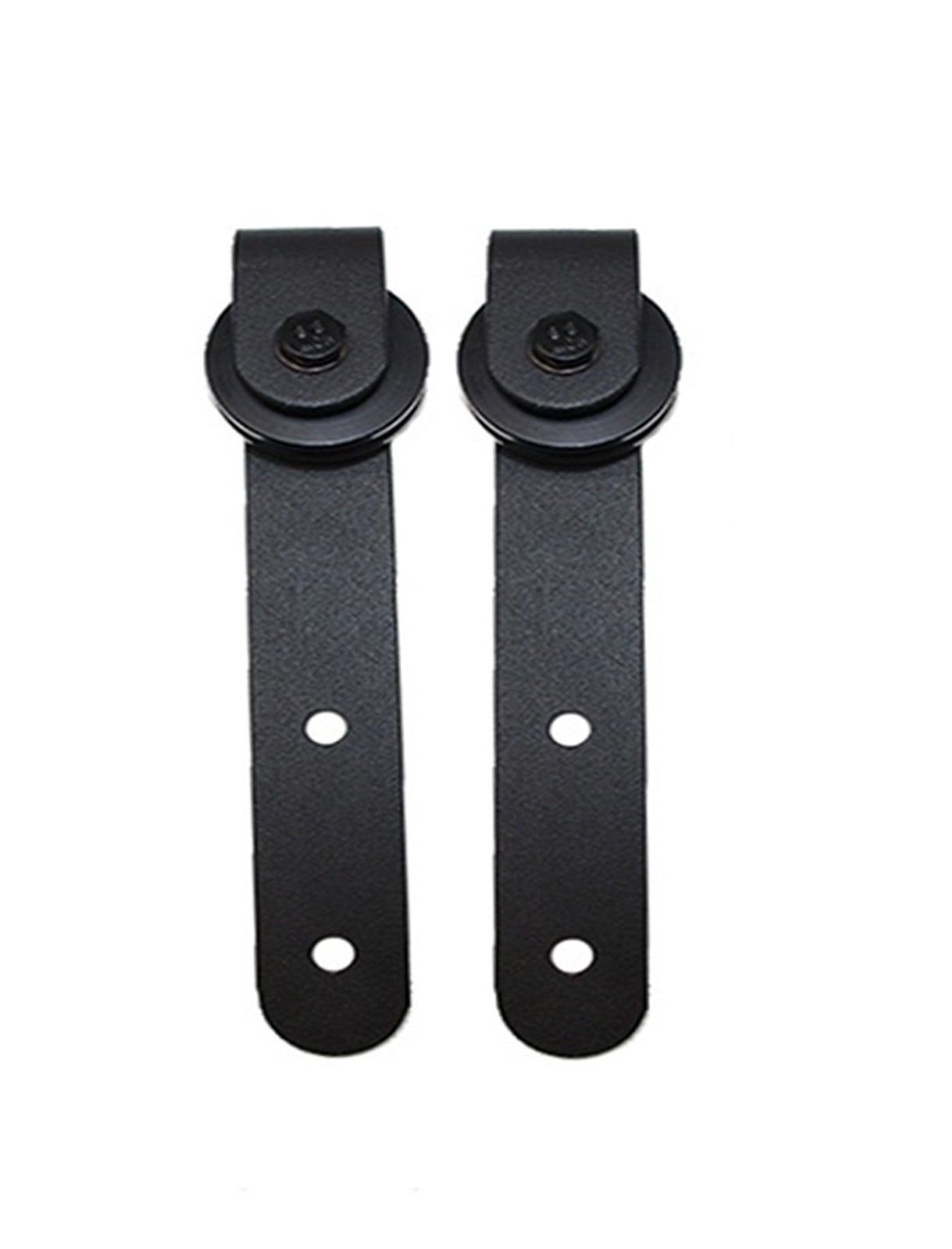 1 Set Classic Rail Sliding Barn Door Black Double Door Single Track ...