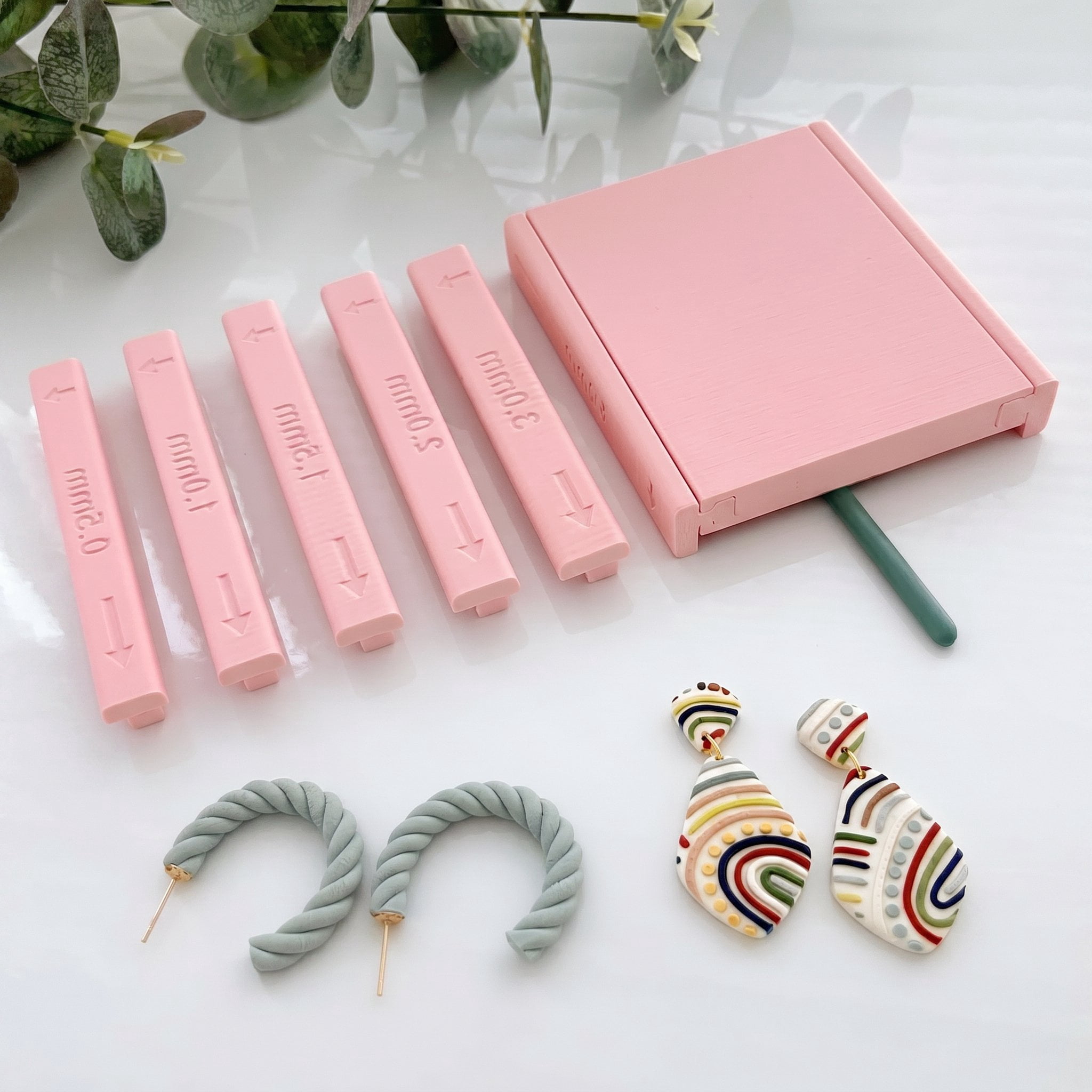 1 Set Clay Snake Roller Guide with Sliders, Polymer Clay Rolling Strip ...