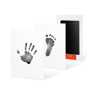 Pearhead Chevron Baby Book and Clean Touch Ink Pad, Gray - Walmart.com