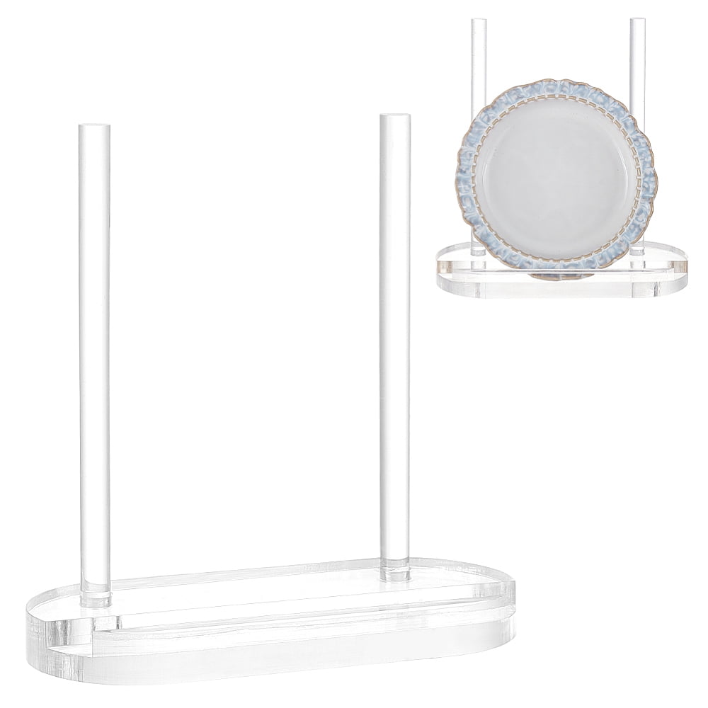 1 Set Clear Acrylic Book Stand Tabletop Card Display Stand Book Stands ...
