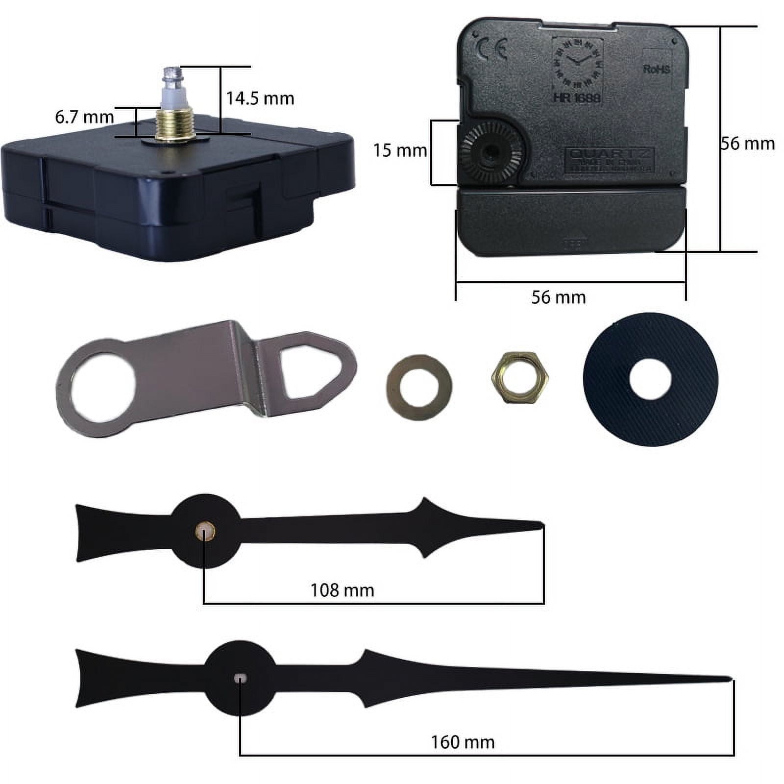 1 Set Clock Movement DIY Wall Clock Mechanism Clock Replacement Parts ...