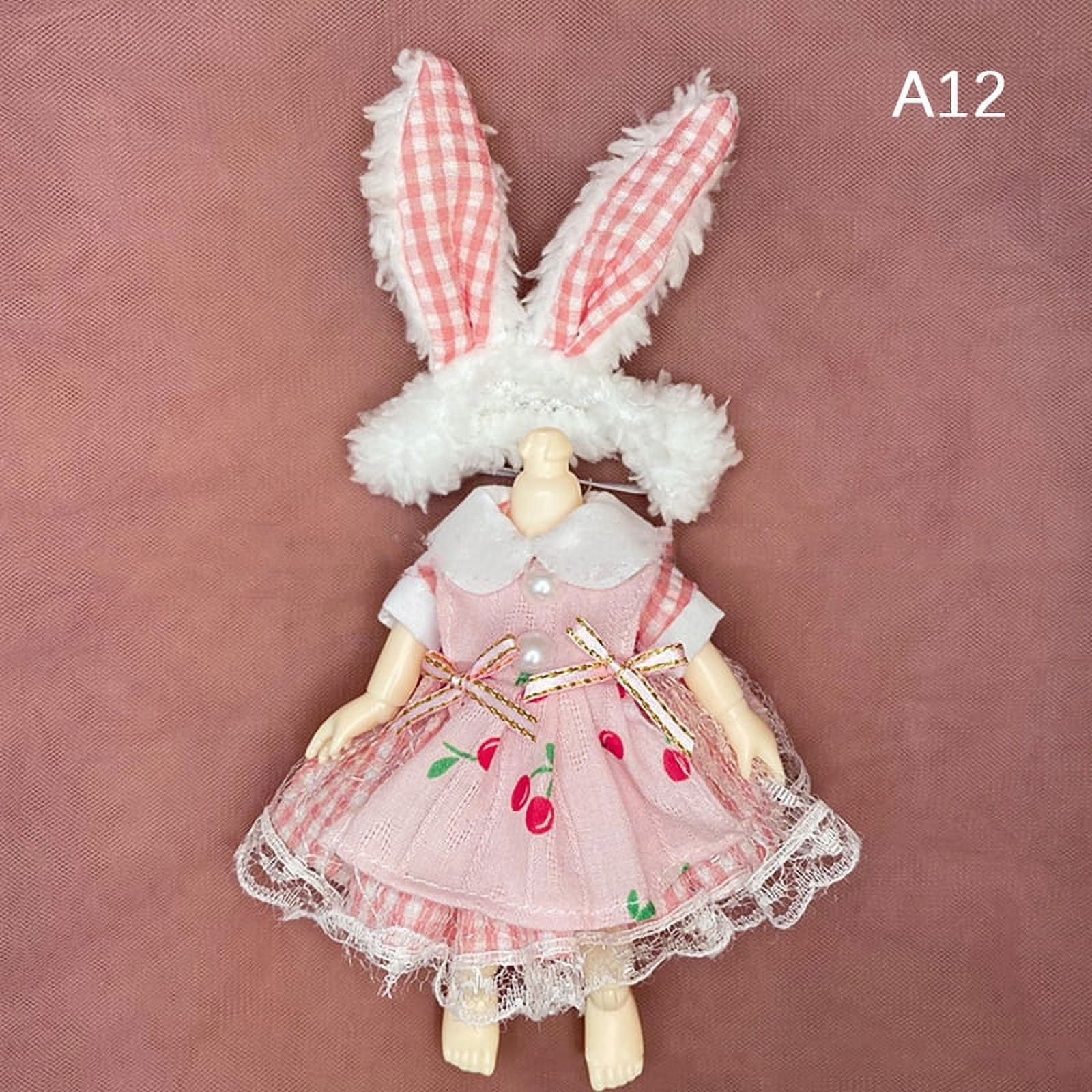 1 Set Clothes for 16-17cm Ob11 Doll Fashion Suit 1/12 or 1/8 Doll Dress ...