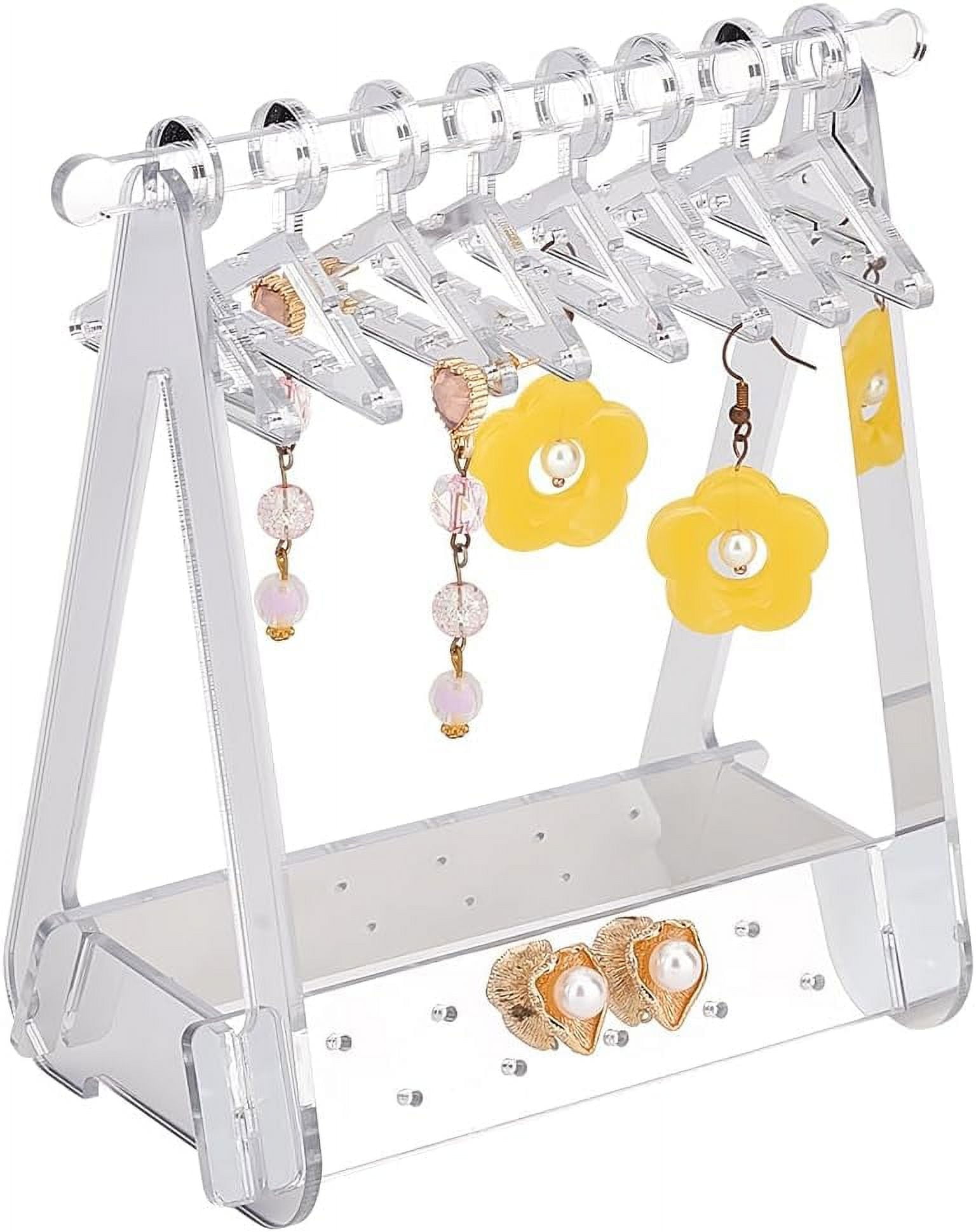 1 Set Coat Hanger Shaped Acrylic Earring Display Stands Jewelry ...