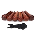1 Set Cocobolo Bridge Pins Guitar Strings Fixed Cones Guitar Strings ...