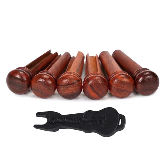 1 Set Cocobolo Bridge Pins Guitar Strings Fixed Cones Guitar Strings ...