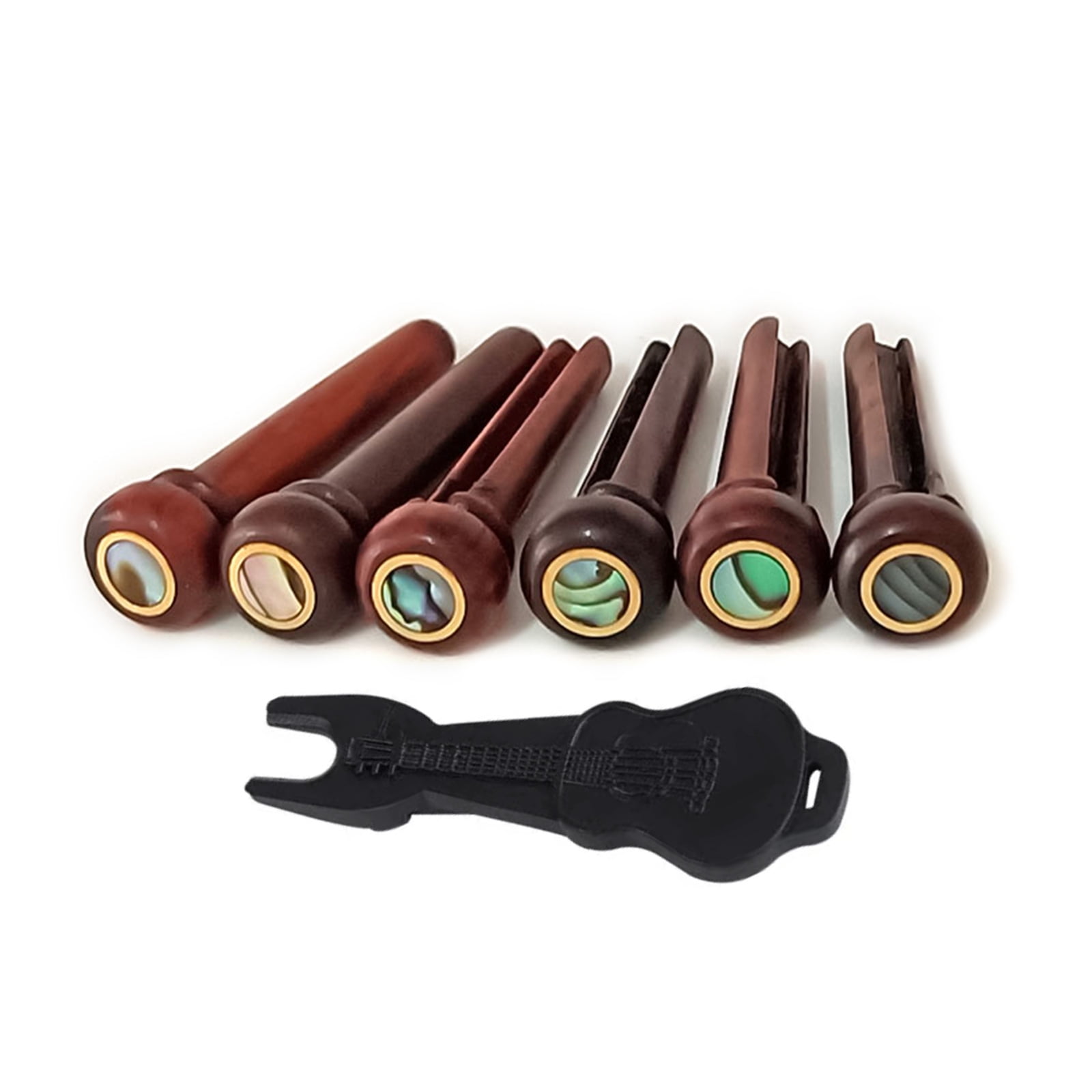 1 Set Cocobolo Bridge Pins Guitar Strings Fixed Cones Guitar Strings ...