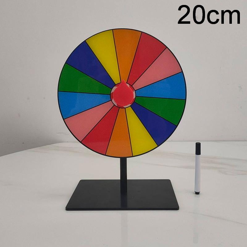 1 Set Color Roulette Wheel Tabletop Prize Wheel Dry Erase Spin Wheel ...