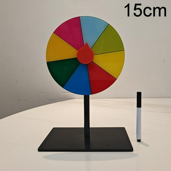 1 Set Color Roulette Wheel Tabletop Prize Wheel Dry Erase Spin Wheel ...