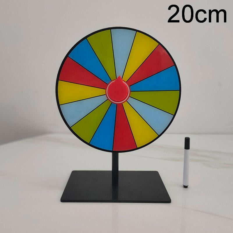 1 Set Color Roulette Wheel Tabletop Prize Wheel Dry Erase Spin Wheel ...