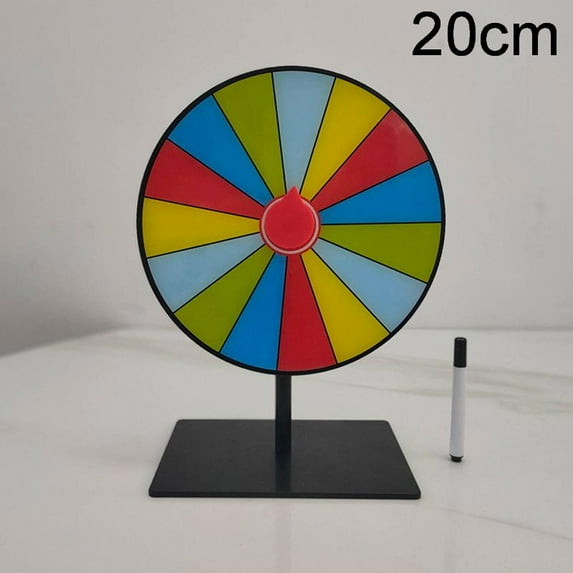 1 Set Color Roulette Wheel Tabletop Prize Wheel Dry Erase Spin Wheel ...