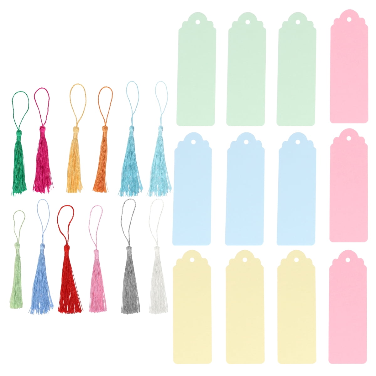 1 Set Colored Bookmarks Creative Blank Crad Delicate Kraft Paper ...