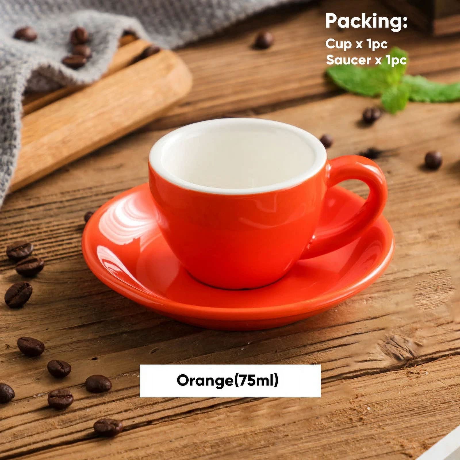 1 Set Colored Ceramic Coffee Cup Set Espresso Cups Porcelain Afternoon ...