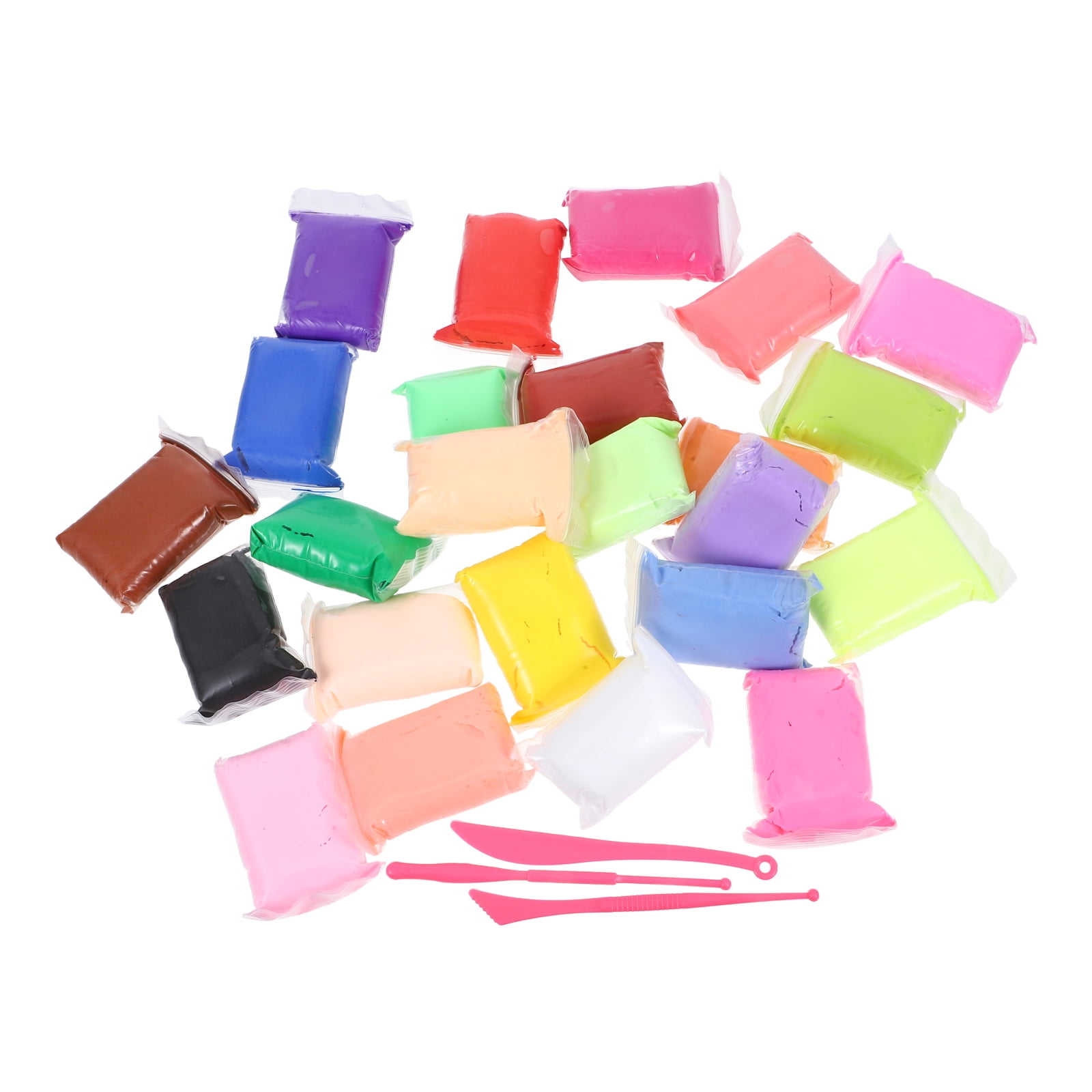 1 Set Colorful Modeling Clay Air Dry Clay Modeling Clay Children's 24 Dry Clay Kit Clay ...