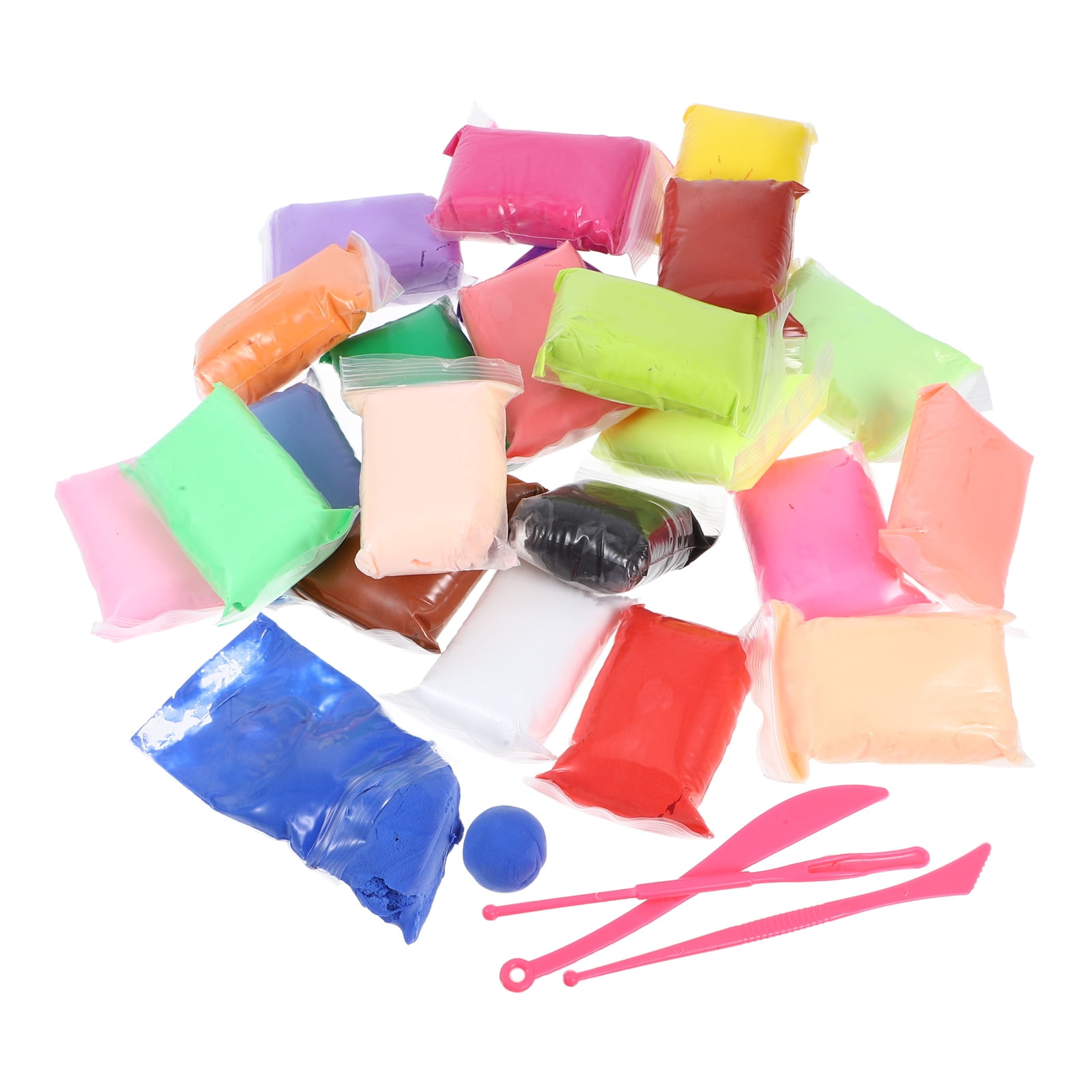 1 Set Colorful Modeling Clay Air Dry Clay Modeling Clay Children's 24 Dry Clay Kit Clay ...