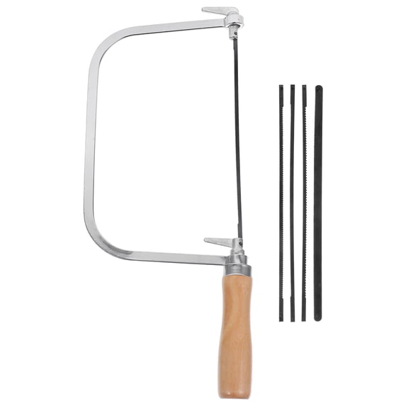 MLINS Coping Saw with Wooden Handle, Replacement Blades, Ergonomic ...