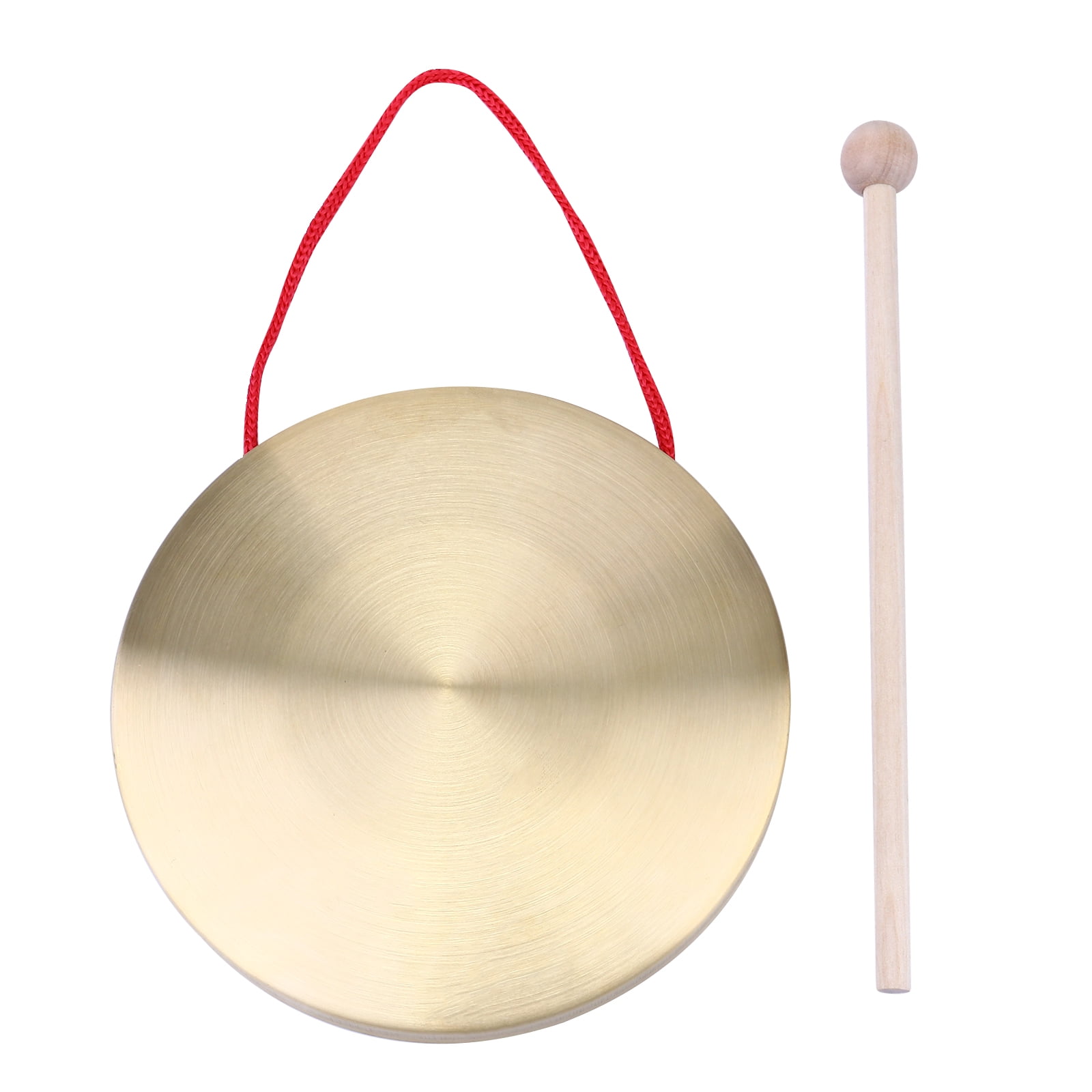 1 Set Copper Gong Hand Gong Opera Percussion Instruments with Round ...