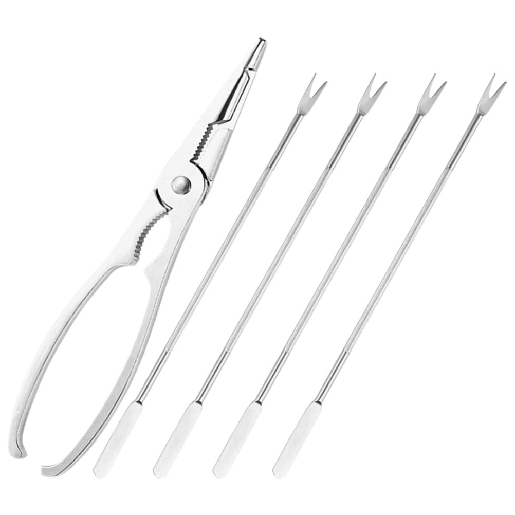 1 Set Crab Eating Tools Seafood Forks Picks Crab and Lobster Picking ...