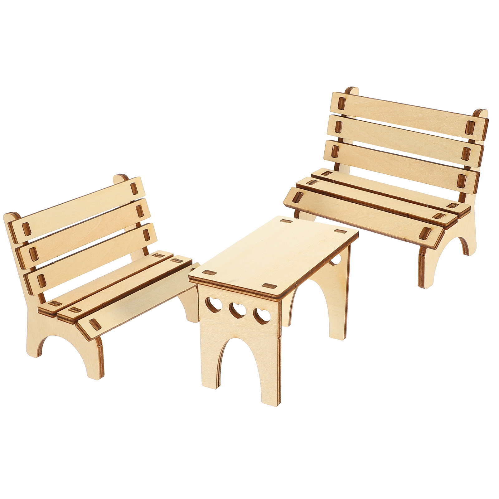 1 Set DIY Bench and Table Toy Pet Hamster Toys Hamster Playthings ...