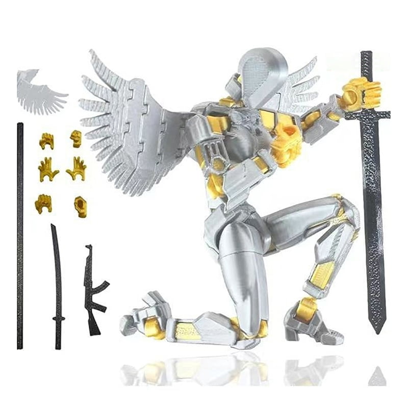 1 Set DIY Decompression Tool Lucky 13 Figure Robot Toys Joint Movable ...
