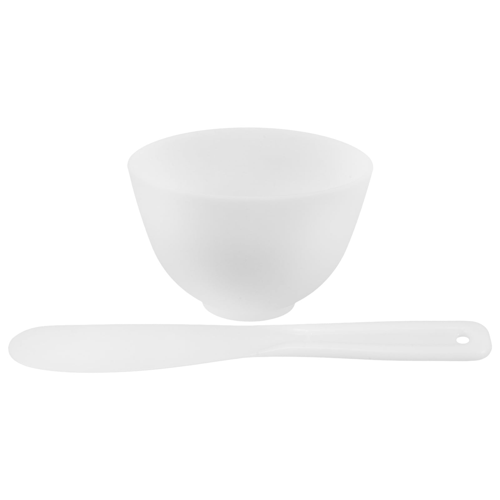 1 Set DIY Face Mask Mixing Bowl with Spatula in Soft White Silicone for ...