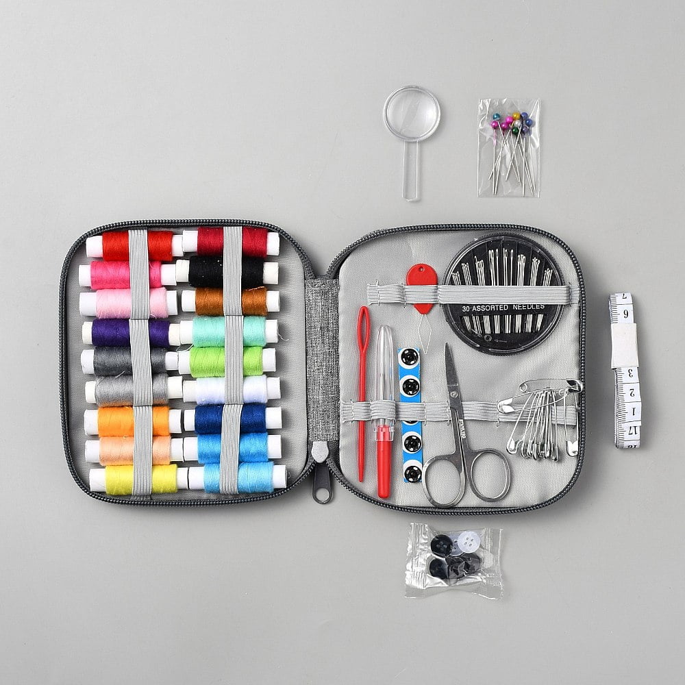 1 Set DIY Sewing Kits with Cloth Bag Mixed Color 143x121x36mmDIY ...