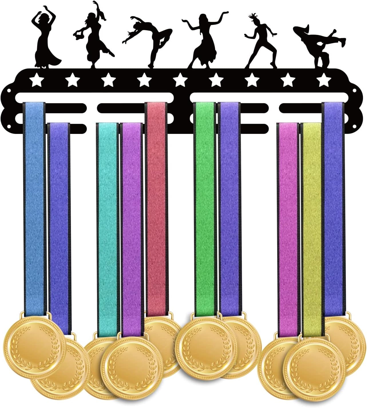 1 Set Dancer Medal Holder Medal Hanger Award Ribbon Hanger Tiered Medal Hanger Sport Award ...