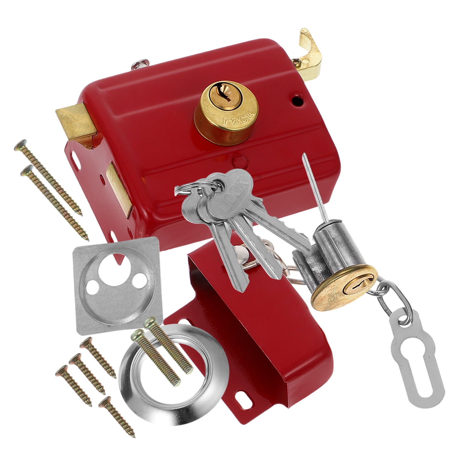 1 Set Deadbolt Lock For Wooden Doors Door Safety Deadbolt Lock Front ...