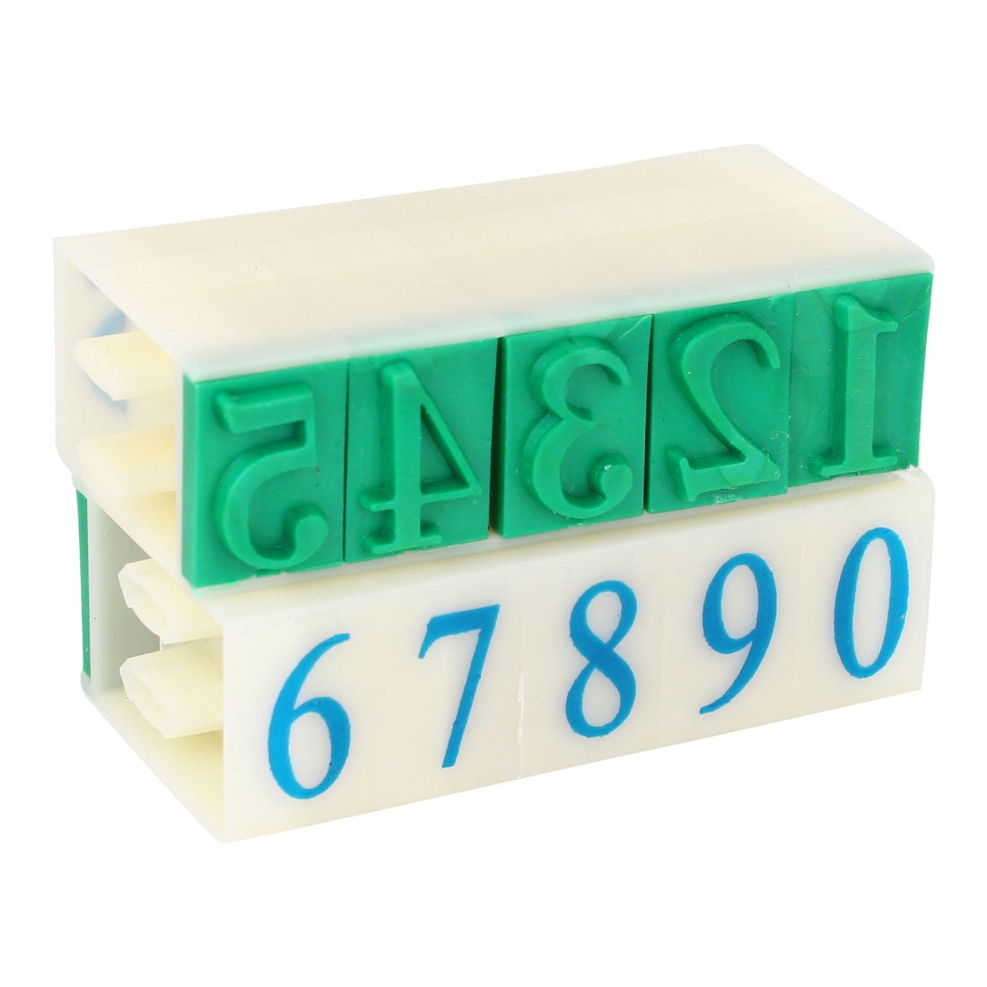 1 Set Detachable Number Stamp, Plastic Rubber Digits Stamp 10 Numeral 0 ...