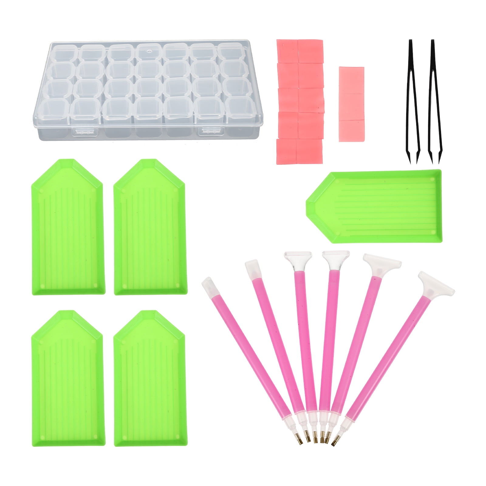 MLINS 24Pcs Assorted Color Diamond Art Tools for Home Decoration and ...