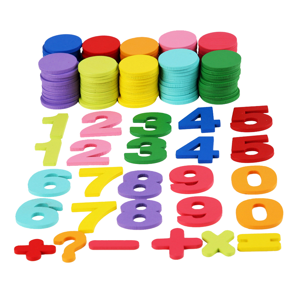 1 Set Digital Shape Cognitive Toy Colorful Math Number Learning Toy ...