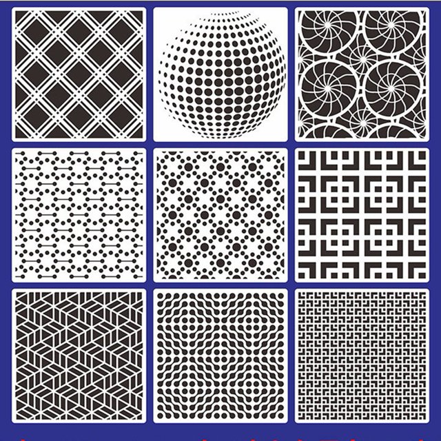 1 Set Diy Stencils Painting Scrapbook Coloring Embossing Album ...