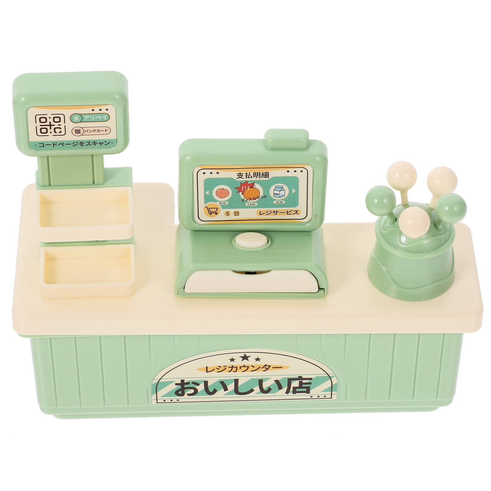 1 Set Doll House Cash Register Models Supermarket Mall Cash Register ...