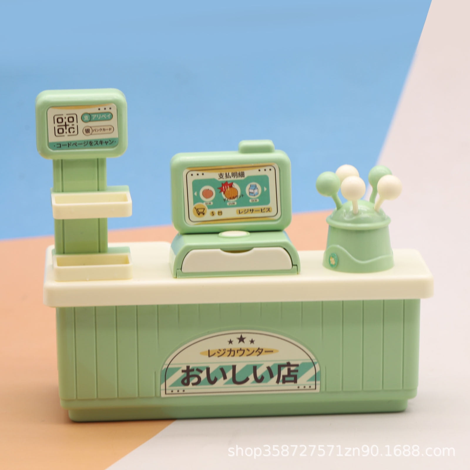 1 Set Doll House Cash Register Models Supermarket Mall Cash Register ...