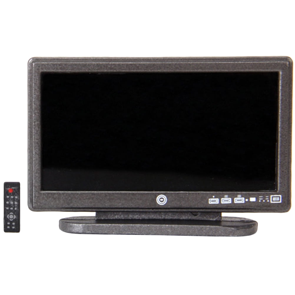1 Set Doll House TV Model Miniature TV Remote-control Decor Furniture ...