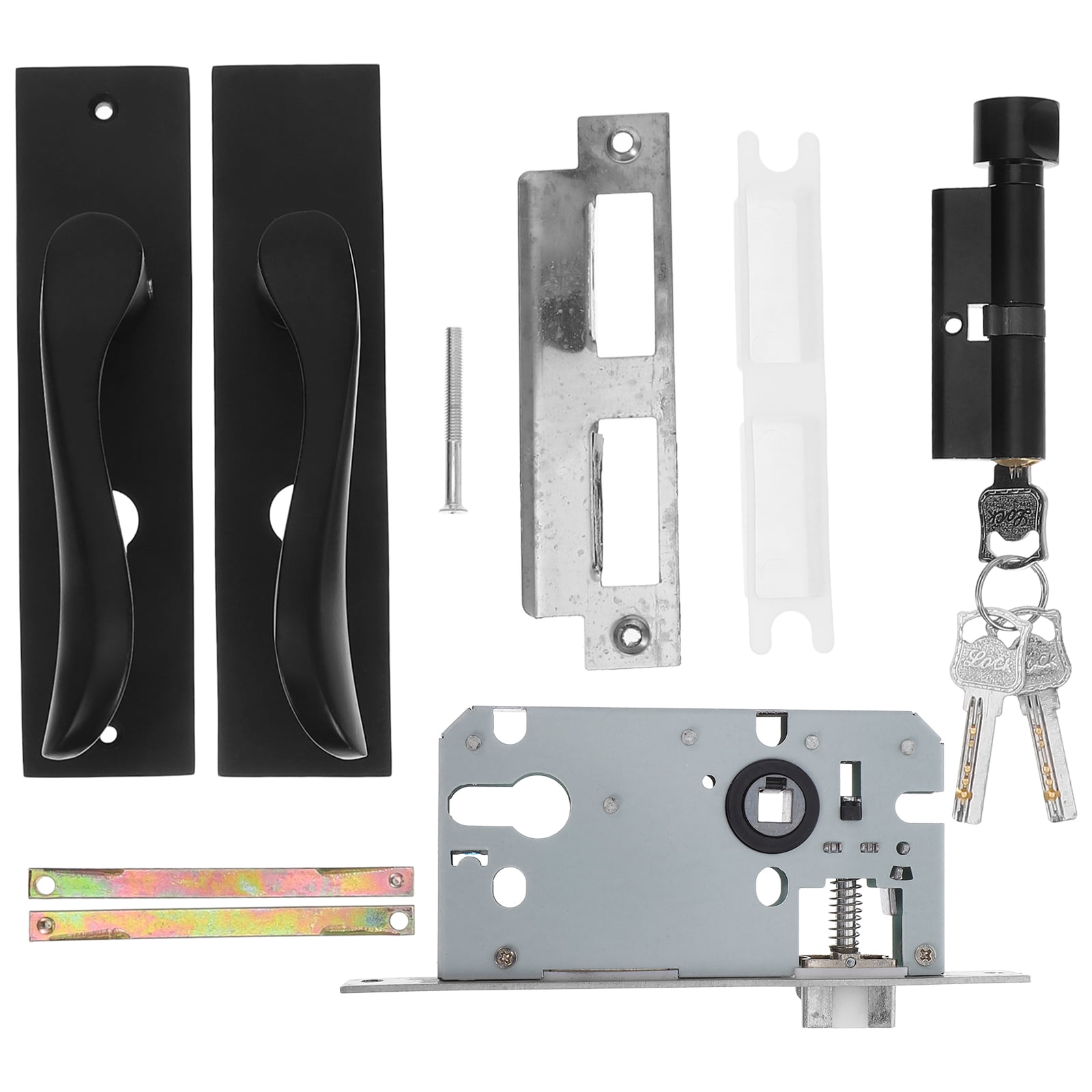 1 Set Door Lock With Key Bedroom Door Lock Replacement Exterior ...