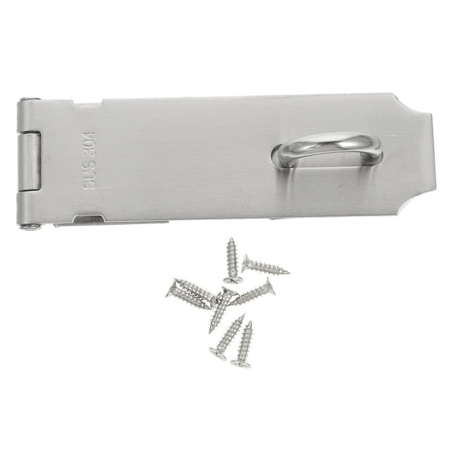 1 Set Door Locks Hasp Latch Stainless Steel Clasp Hasp Safety Gate Lock ...