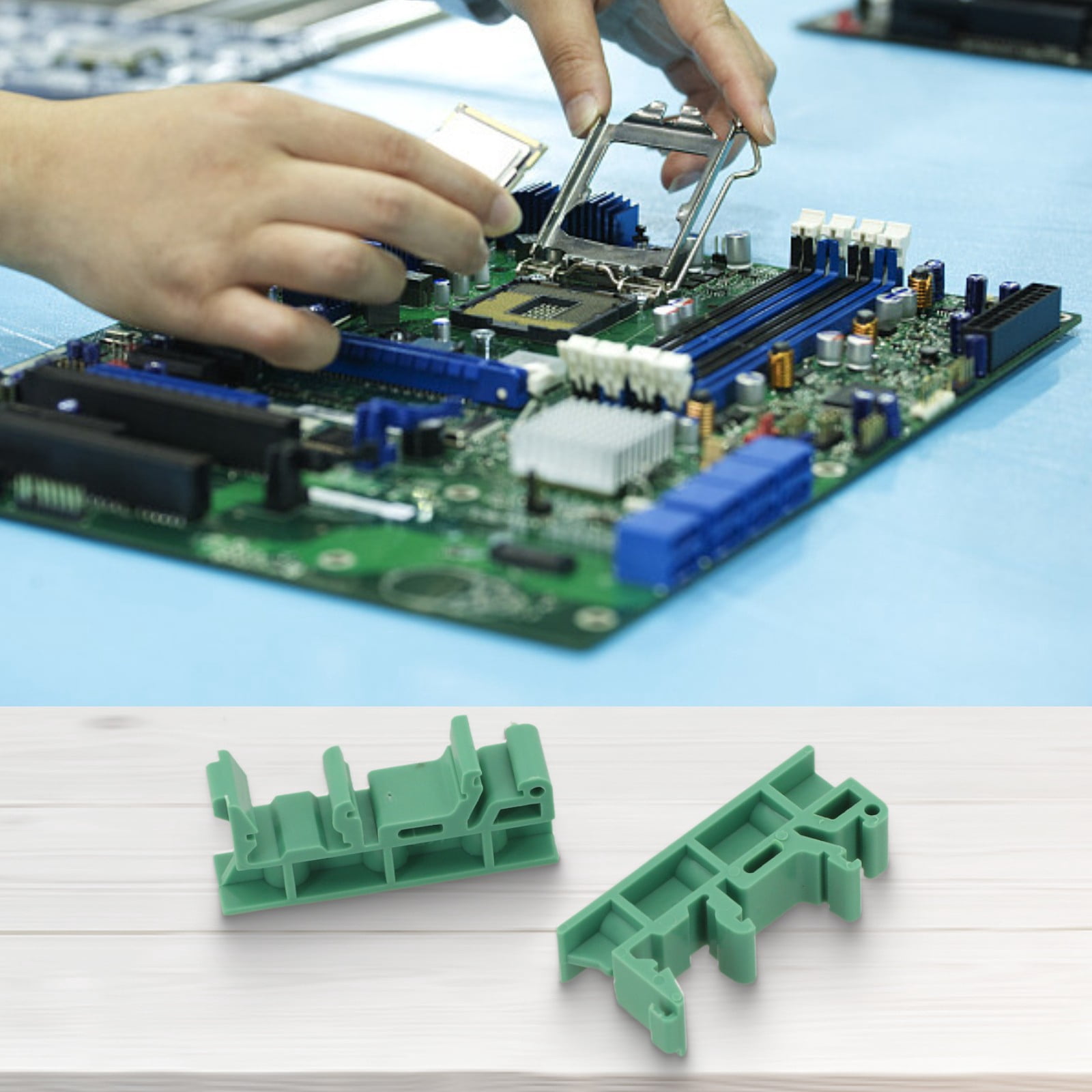 1 Set Drg-01 Pcb Din 35 Rail Adapter Circuit Board Mounting Bracket ...
