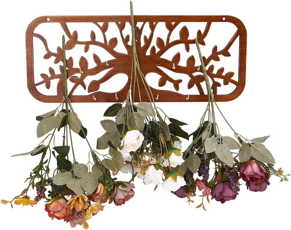 1 Set Dried Flower Rack Dried Wooden Herb Rack Herb Drying Hanging Rack ...
