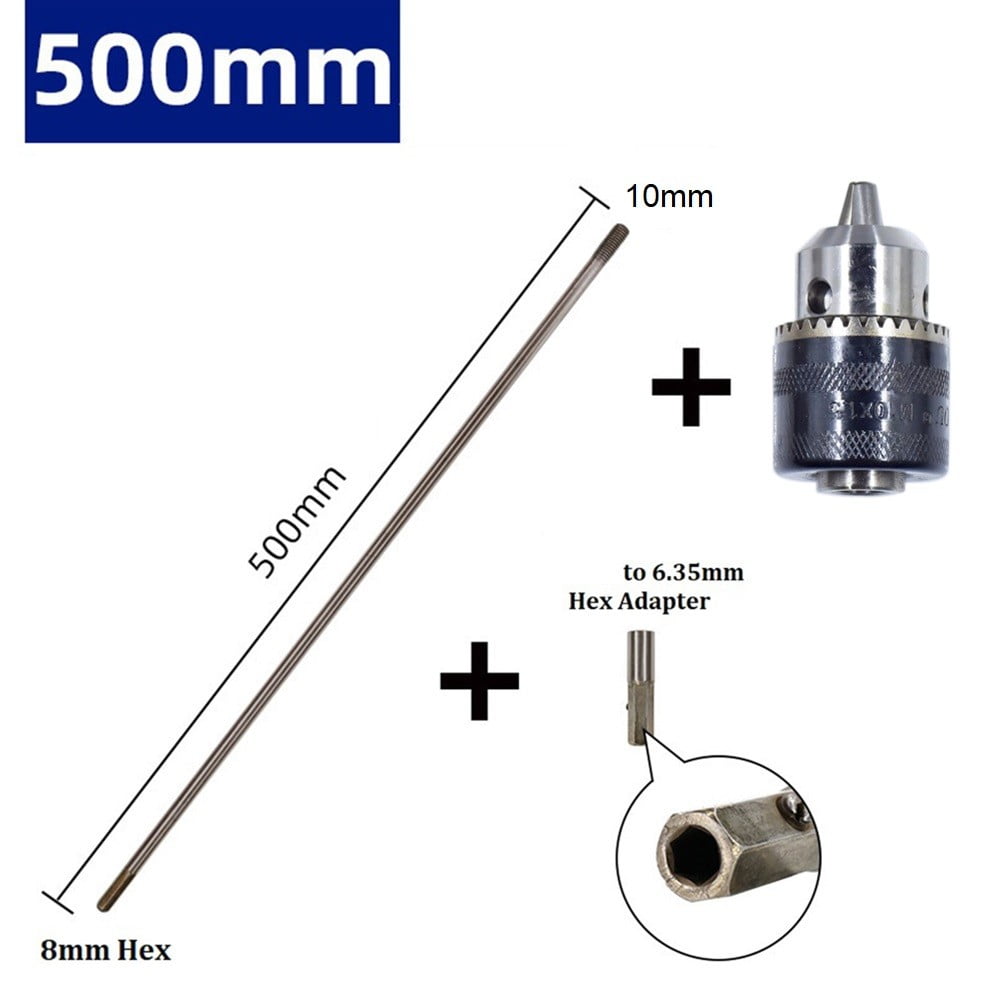 1 Set Drill Extension Connect Rod M10 Chuck Deep Hole Drilling ...