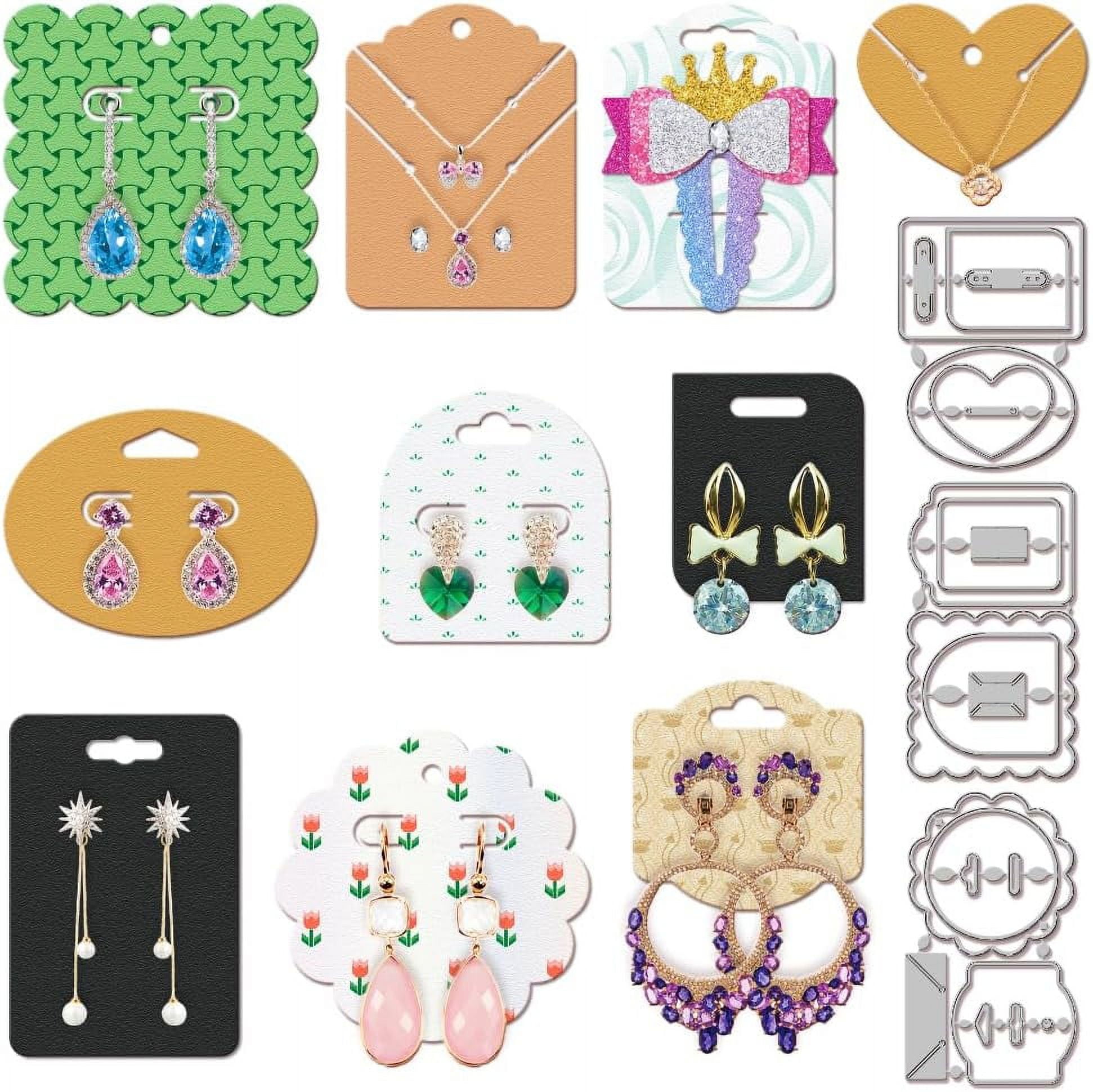 1 Set Earring Display Cards Cutting Dies for Card Making Necklace ...