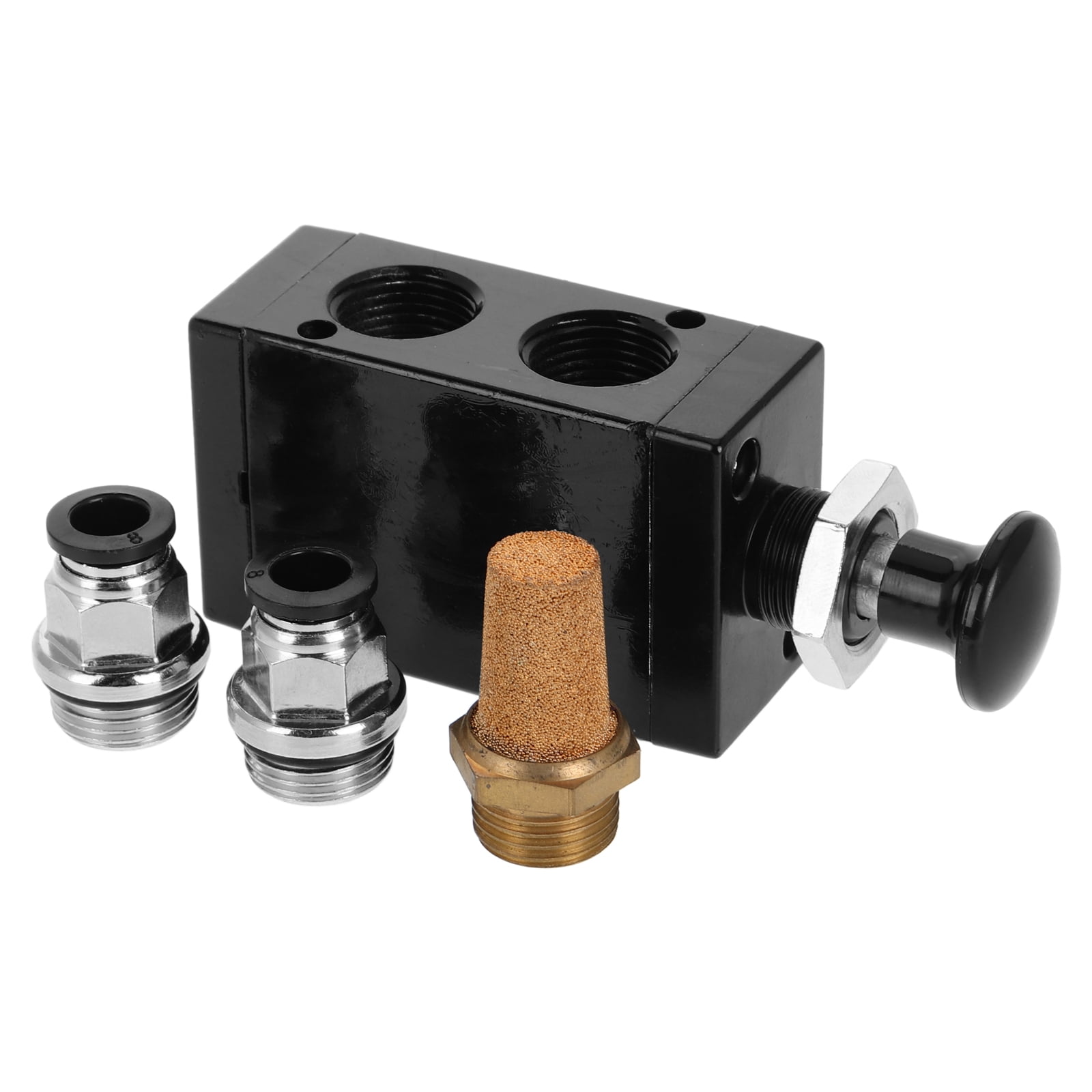 1 Set Easy-Install Pneumatic Valve Hand Push Pull Control Valve For ...